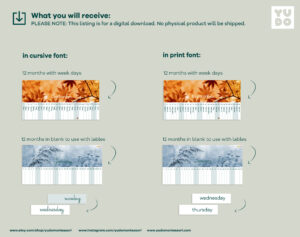 2024 Montessori Linear Calendar Northern Hemisphere in English - yudo ...