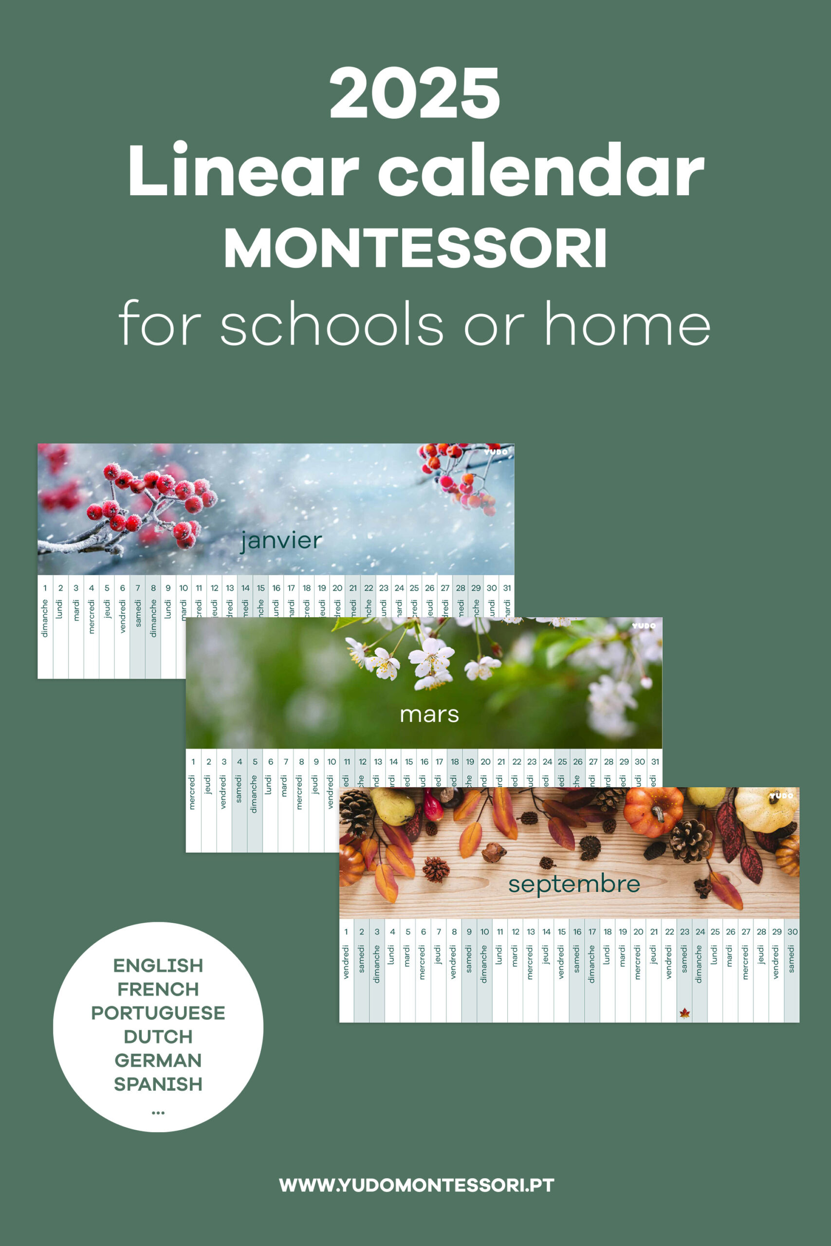 What is a linear calendar? - yudo montessori