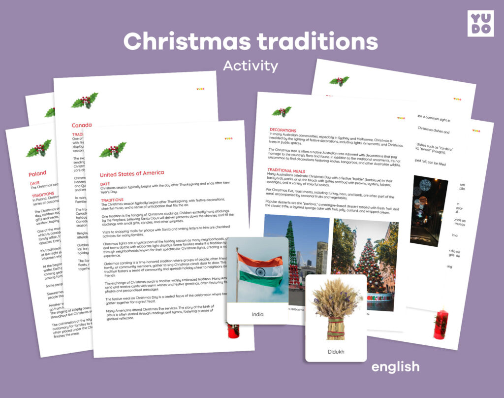 Christmas traditions around the world in english - yudo montessori